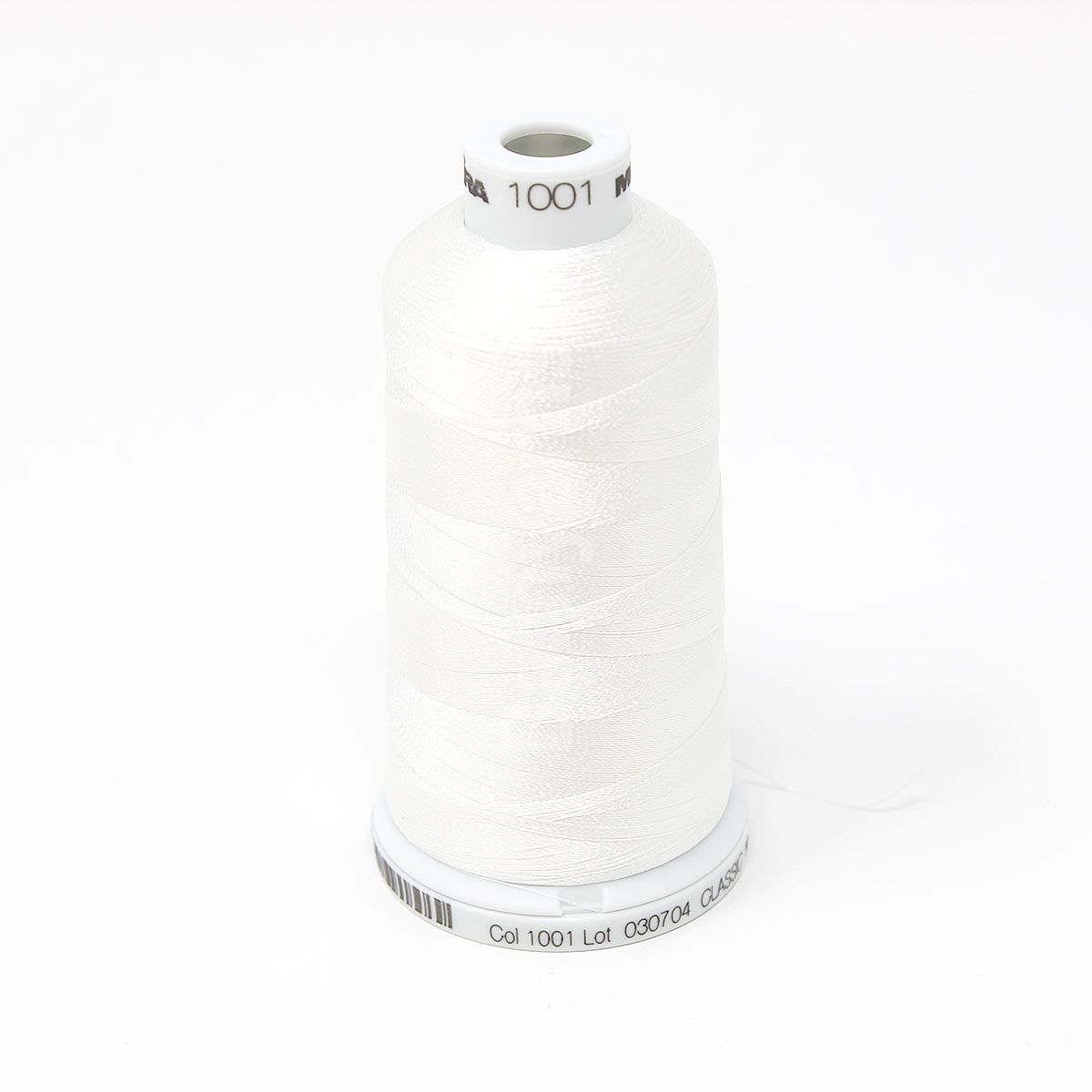 Madeira Classic 40 1001 White 1000m Cone| Barnyarns