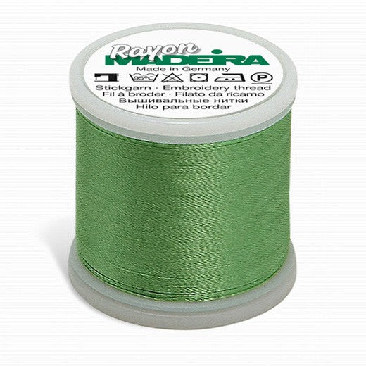 Madeira Rayon 40 1248 Green 200m Reels| Barnyarns