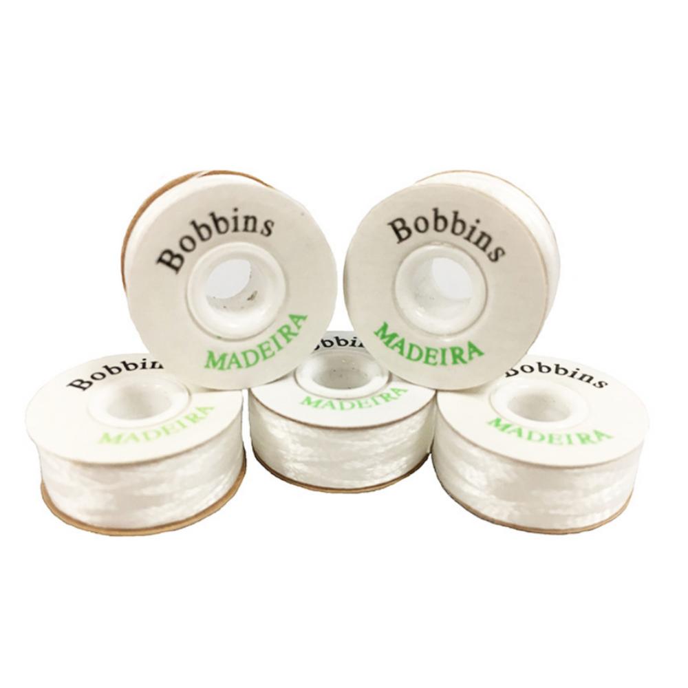 Madeira Prewound Bobbins Sided Size 'L' - 12 x 120m - White
