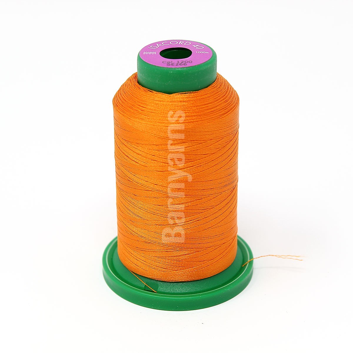 Isacord 40 1200 Orange Sunset 5000m Cone| Barnyarns