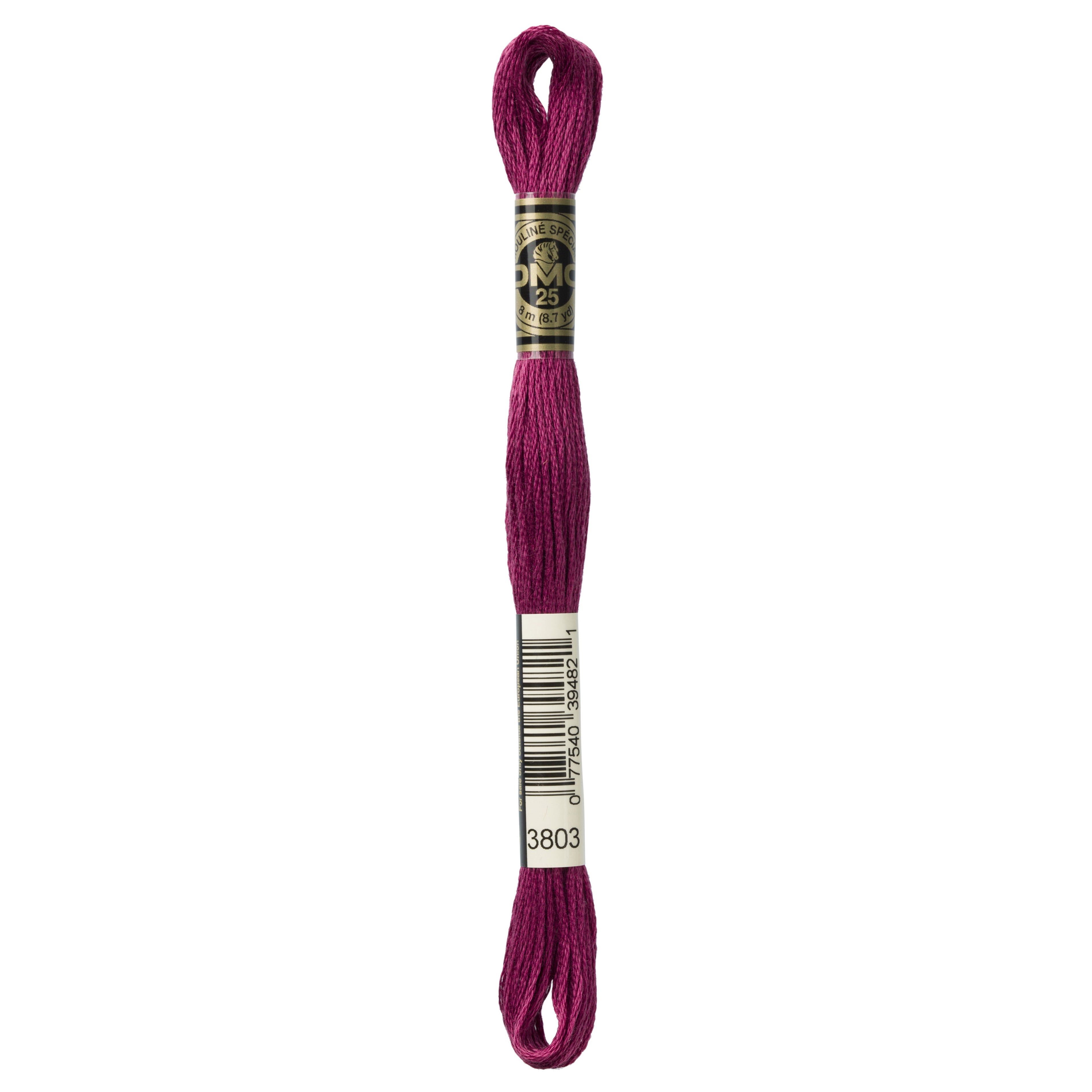 DMC Mouline 6 Strand Cotton 3803 Mauve Dark 8m Skein| Barnyarns