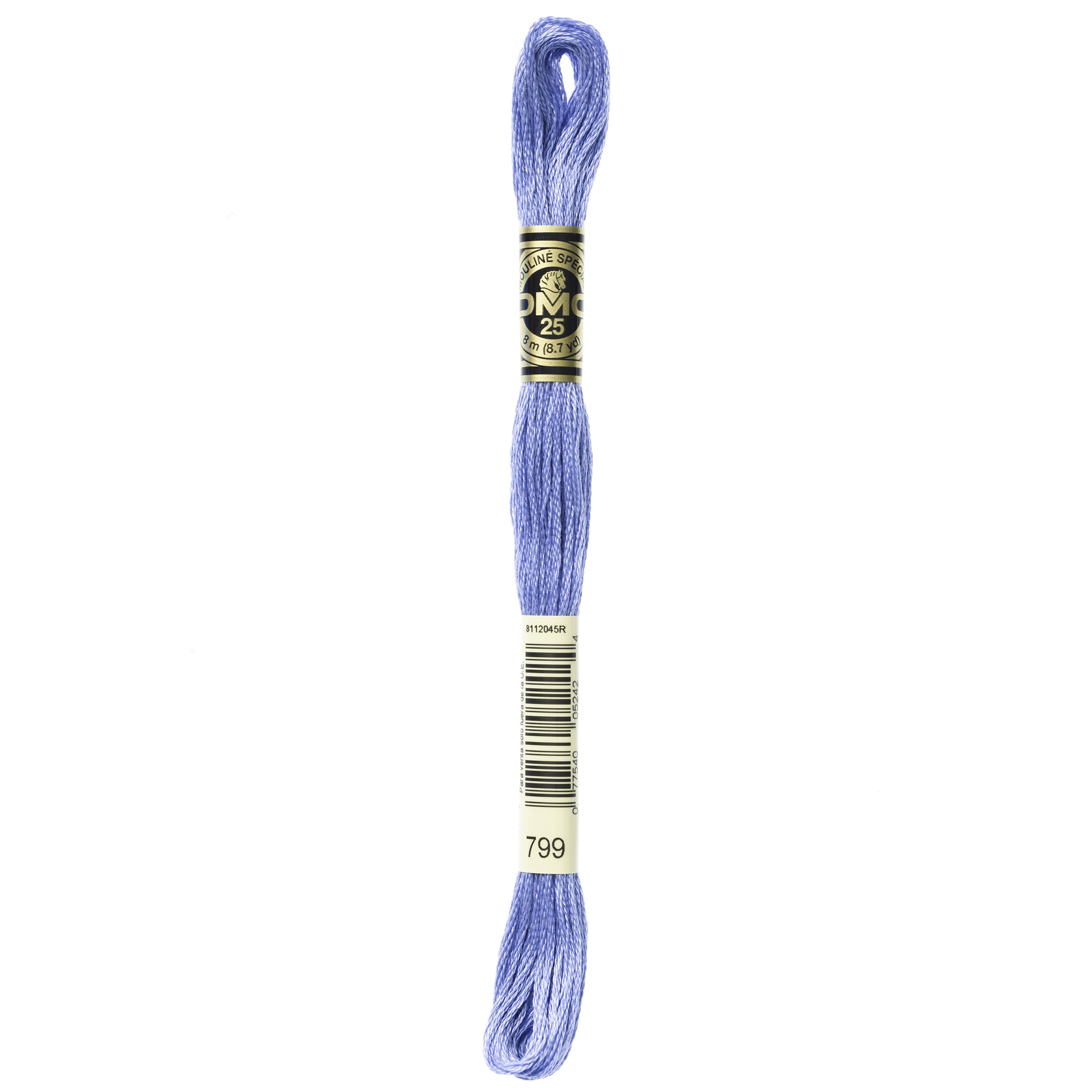 DMC Mouline 6 Strand Cotton 799 Delft Blue Medium 8m Skein| Barnyarns