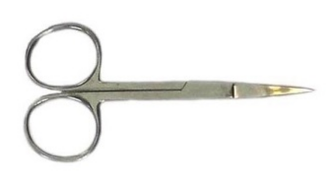 Madeira Slim Compact Scissors, 3.5" 100% Stainless Steel. Long straight ...